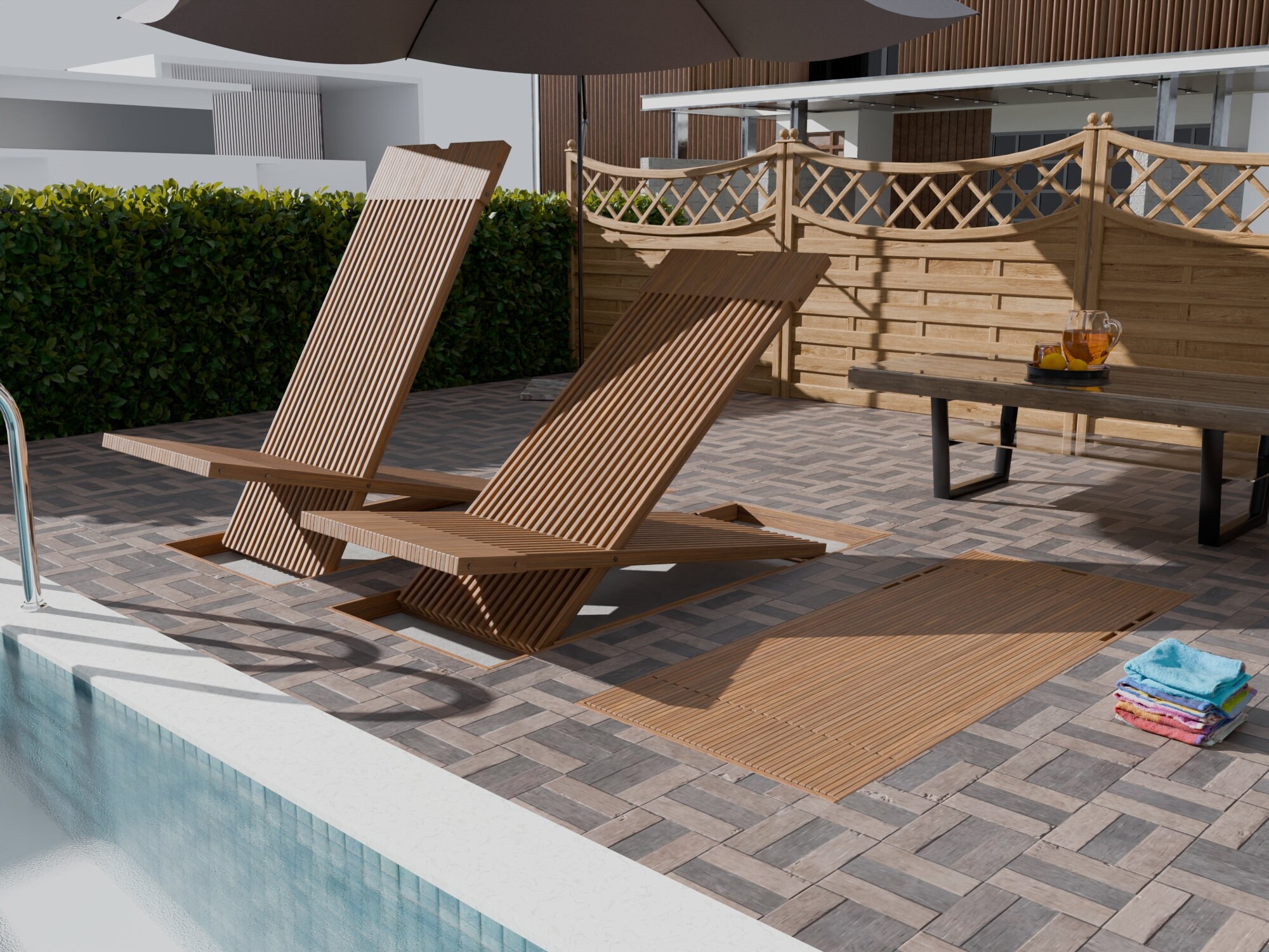 DIY Folding Lounge Chair Building Plan: Outdoor Sunbed (digital ...