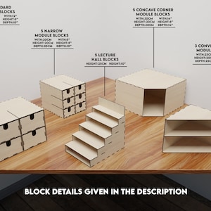 Modular Hobby Workshop Table Organizer Boxes: 30 Module Bundle (laser ...