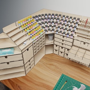 Modular Hobby Workshop Table Organizer Boxes: 30 Module Bundle (laser ...