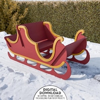 DIY Rolling Christmas Reindeer Build Plans - PDF Download - Etsy