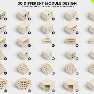 DIY Modular Hobby Workshop Table Organizer Boxes, Choose Between 30 ...