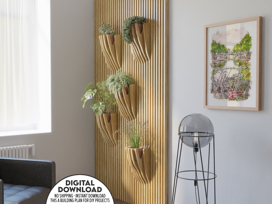 Parametric Wall Planter Stand Plan: CNC DXF, SVG (digital Download) - Etsy