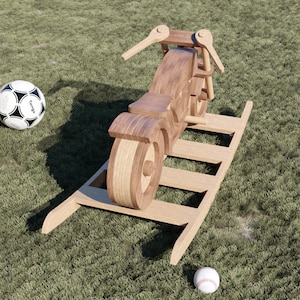 Rocking Motorcycle Cutting Plan: SVG DXF, Wooden Baby Toy (digital ...
