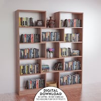 Corner Angled Bookcase - Etsy