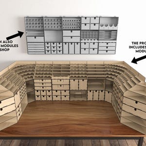DIY Modular Hobby Workshop Table Organizer Boxes, Choose Between 30 ...