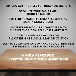 DIY Modular Hobby Workshop Table Organizer Boxes, Choose Between 30 ...