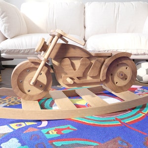 Rocking Motorcycle Cutting Plan: SVG DXF, Wooden Baby Toy (digital ...