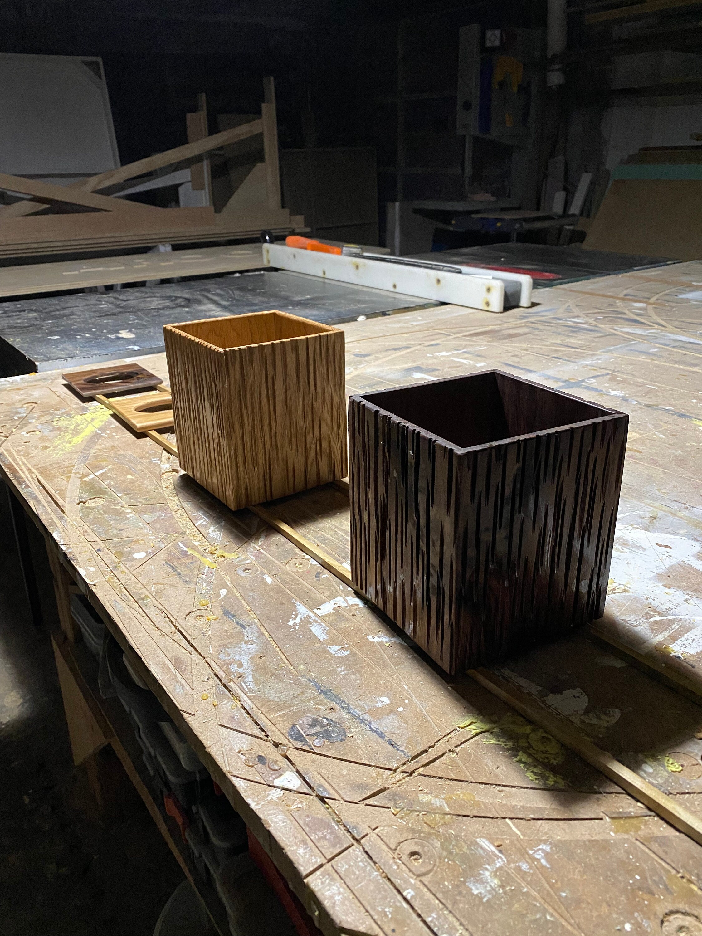 Jagger Tissue Box Cover Small Boutique Cube Style Wood Gifts Walnut ...