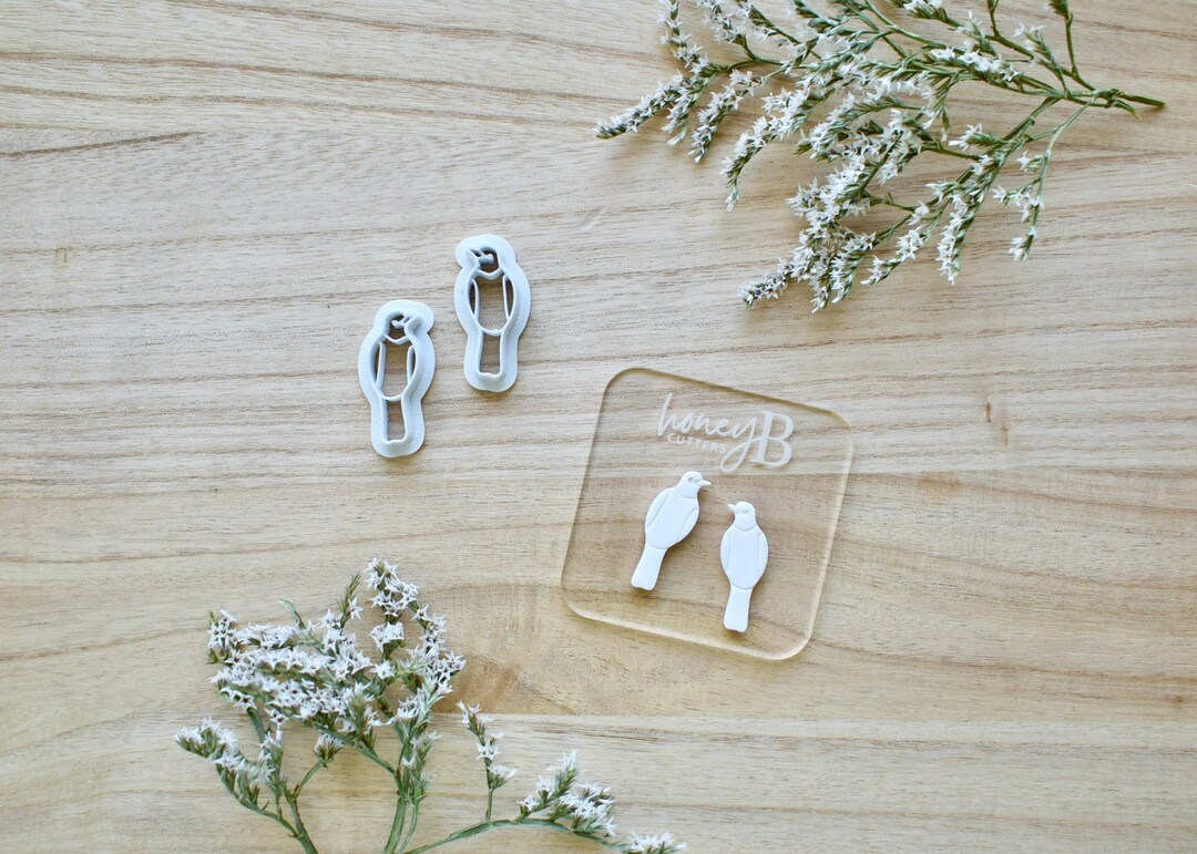 Mirrored Robin Cutter Set for Polymer Clay Earrings - Etsy