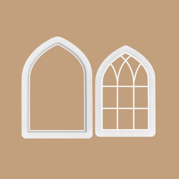 Decorative Window/church Window/arch Clay Cutter & Stamp Set - Etsy