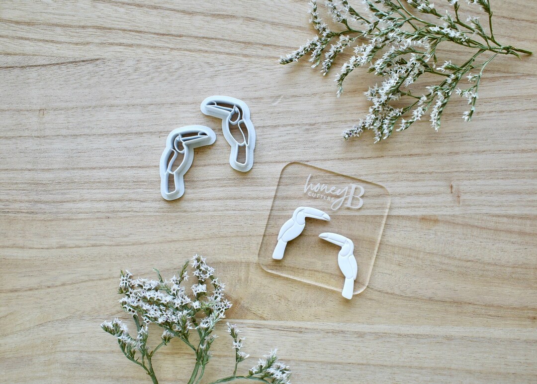 Mirrored Toucan Cutter Set for Polymer Clay Earrings - Etsy