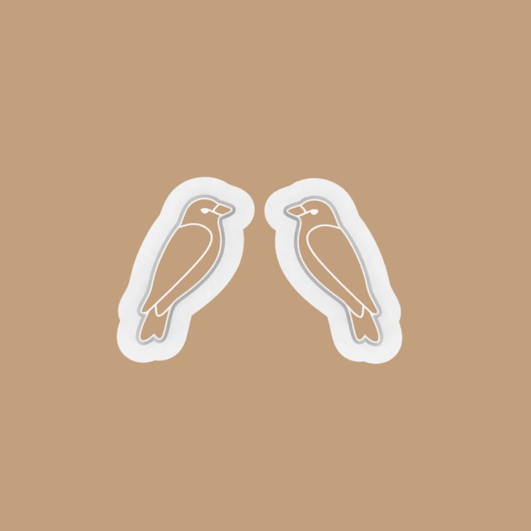 Mirrored Finch/goldfinch Clay Cutter Set for Polymer Clay Earrings - Etsy