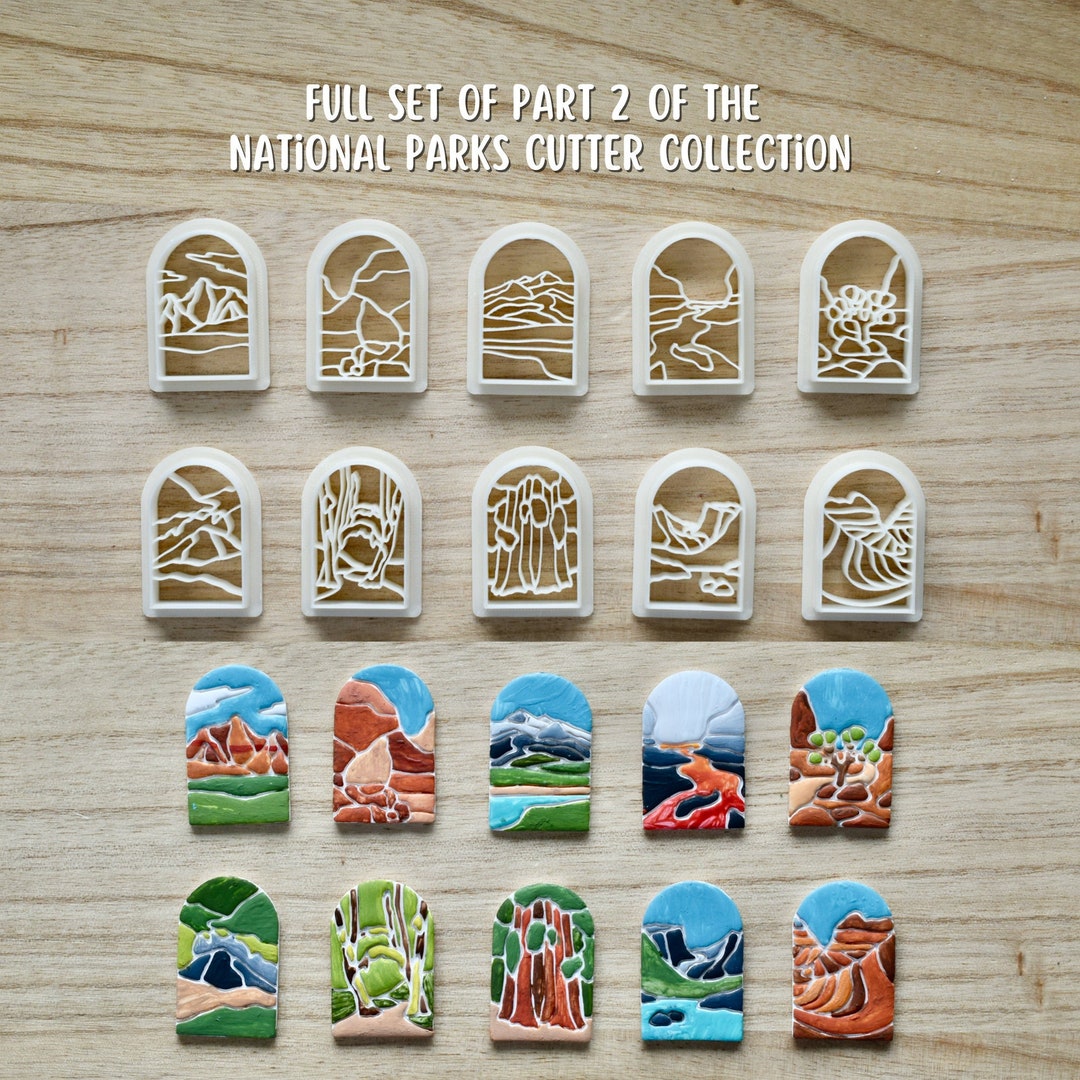 FULL SET of PART 2-national Parks Cutter Collection: Badlands, Denali ...