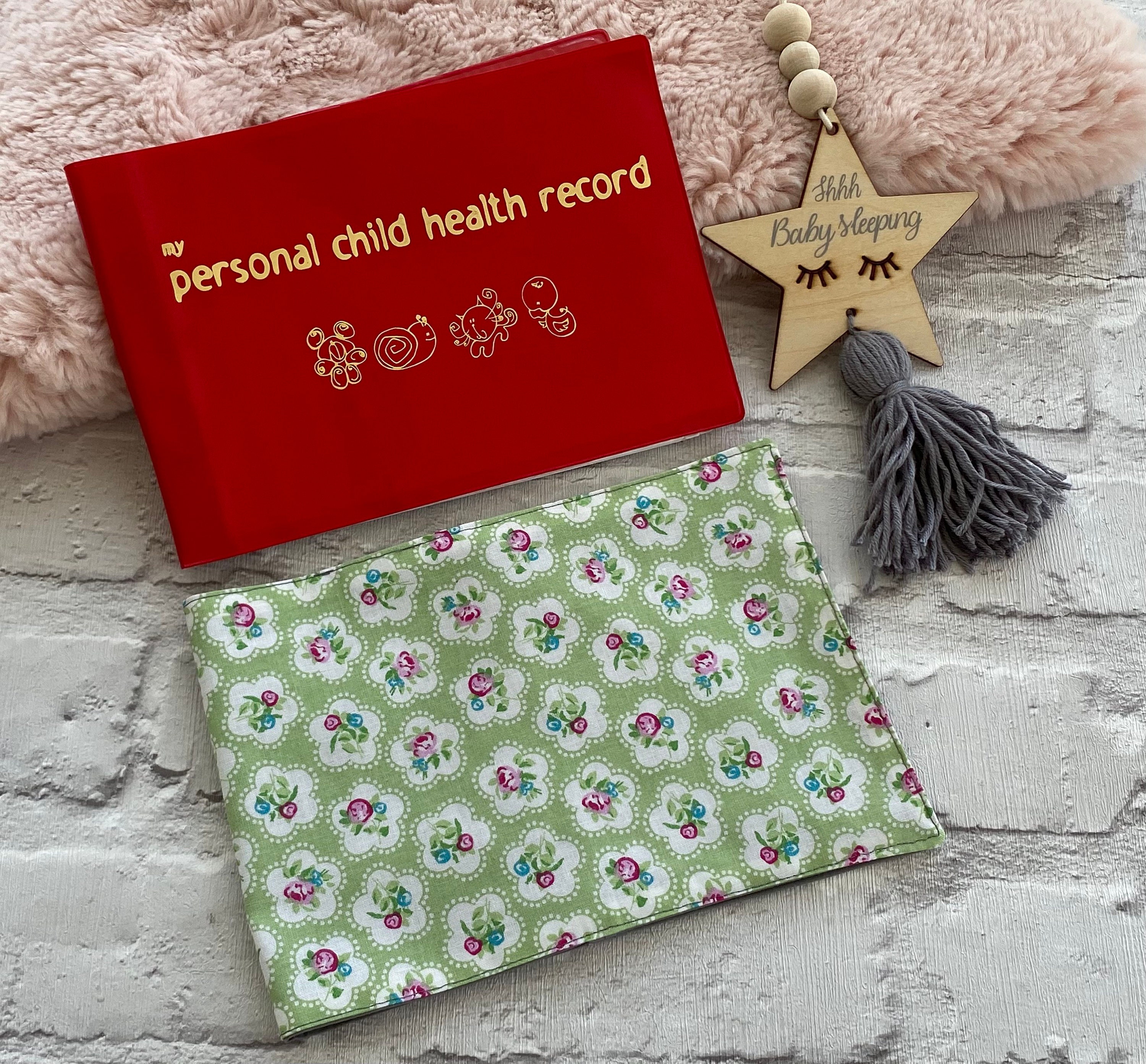 Fabric Baby NHS Red Book Cover Floral Fabric Book Cover New - Etsy UK