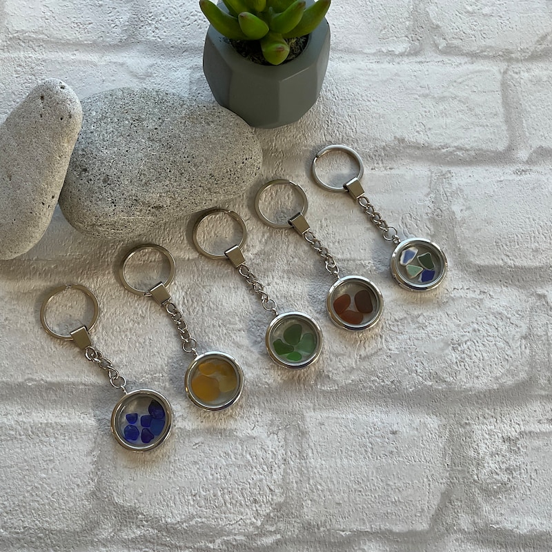 Seaglass Key Chain - Etsy
