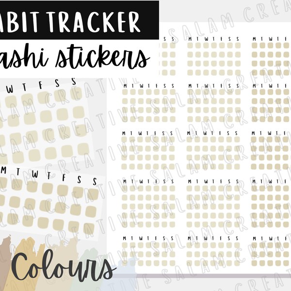 Habit Tracker Stickers - Etsy