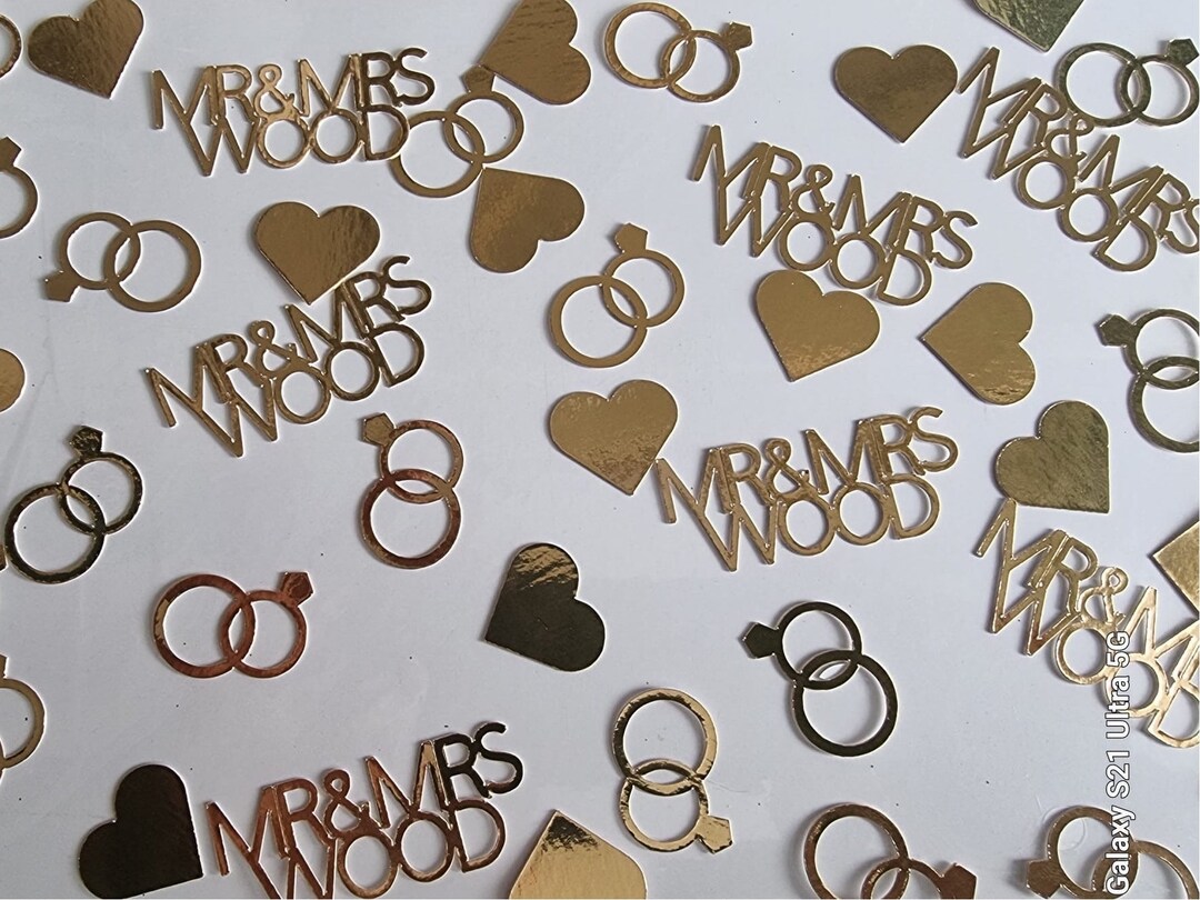 Personalised Wedding Table Confetti - Etsy UK