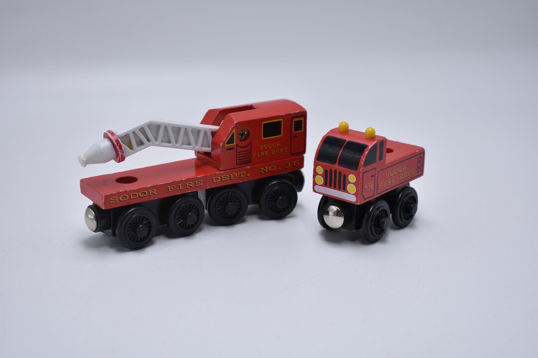 Vintage Thomas & Friends Sodor Fire Dept No. 36 Fire Truck and Fire ...