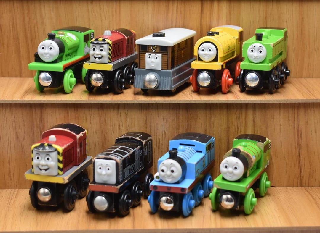 YOU CHOOSE Thomas Friends Wooden Railway Train Engine Roll N' Whistle ...