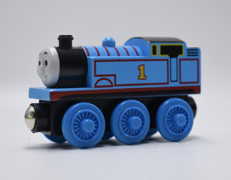 Thomas & Friends Thomas 1blue Wooden Railway Tank Engine 2003 Vintage ...
