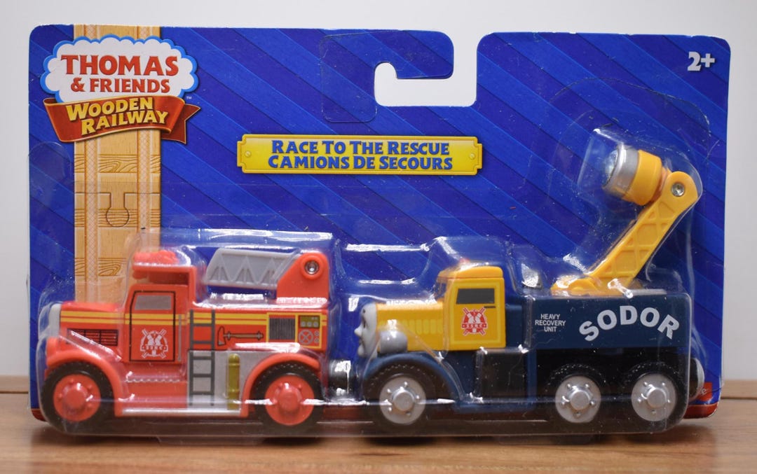 Race to the Rescue Flynn Fire Truck and Butch Thomas & Friends Wooden ...