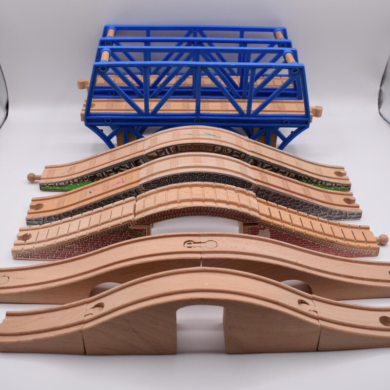 Wooden Toy Train Bridges - Etsy