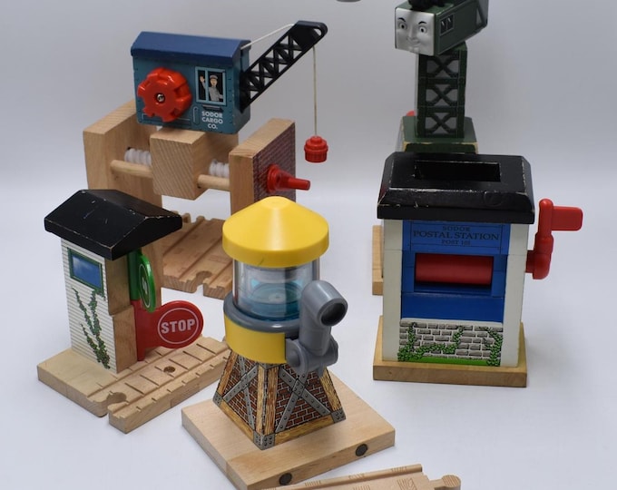 Wooden Train Collection – Cranky Crane, Sodor Station, Water Tower - Etsy