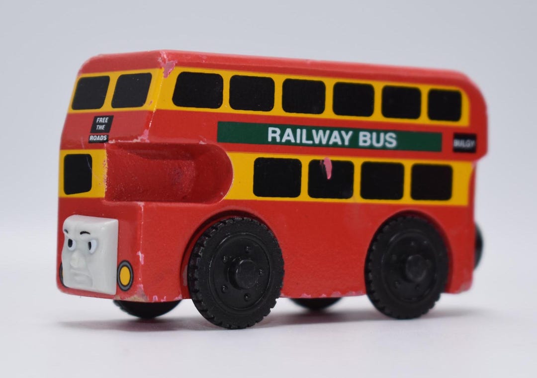Bulgy Doubledecker Bus 2003 Thomas & Friends Wooden Railway Train Tank ...