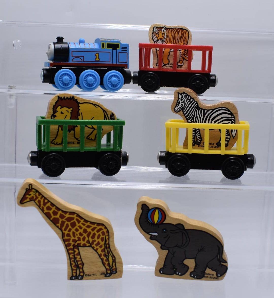 Thomas and Circus Trains Cars Zoo 5 Animals Thomas Wooden Railway ...