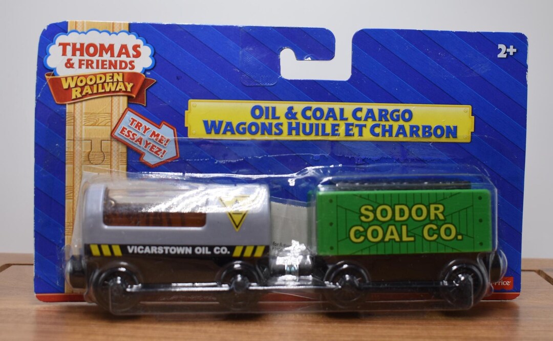 Oil Vicarstown and Coal Cargo Thomas & Friends Wooden Train Fisher ...
