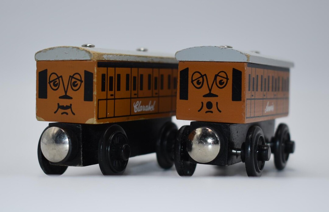 1997 Annie and Clarabel Coaches Thomas & Friends Wooden Railway Train ...