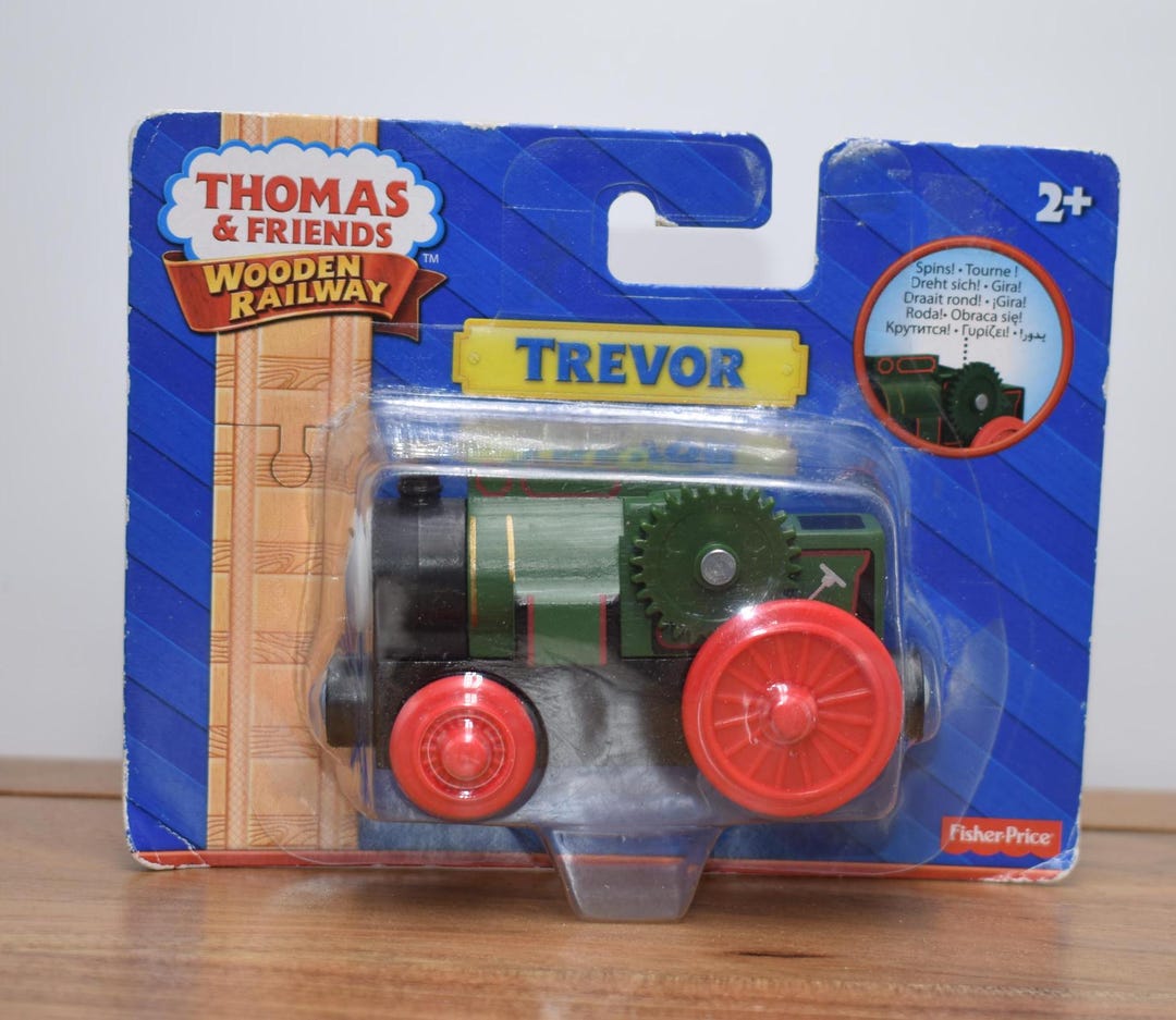 Trevor the Traction Engine Rare Retired Thomas & Friends Wooden Railway ...