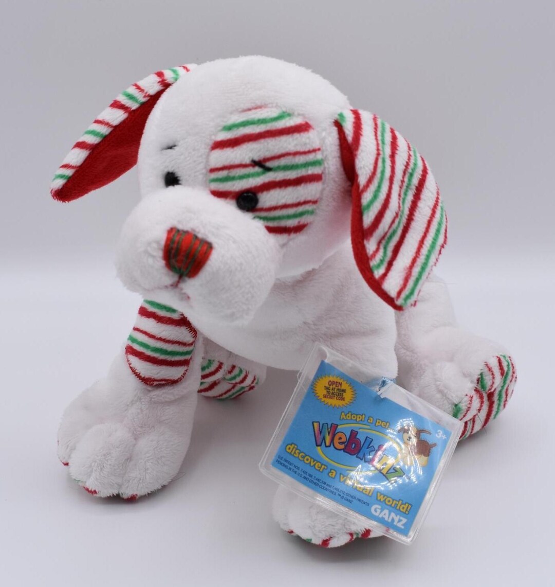 Webkinz Peppermint Puppy Ganz Plush Stuffed Animal New With Tag Sealed ...