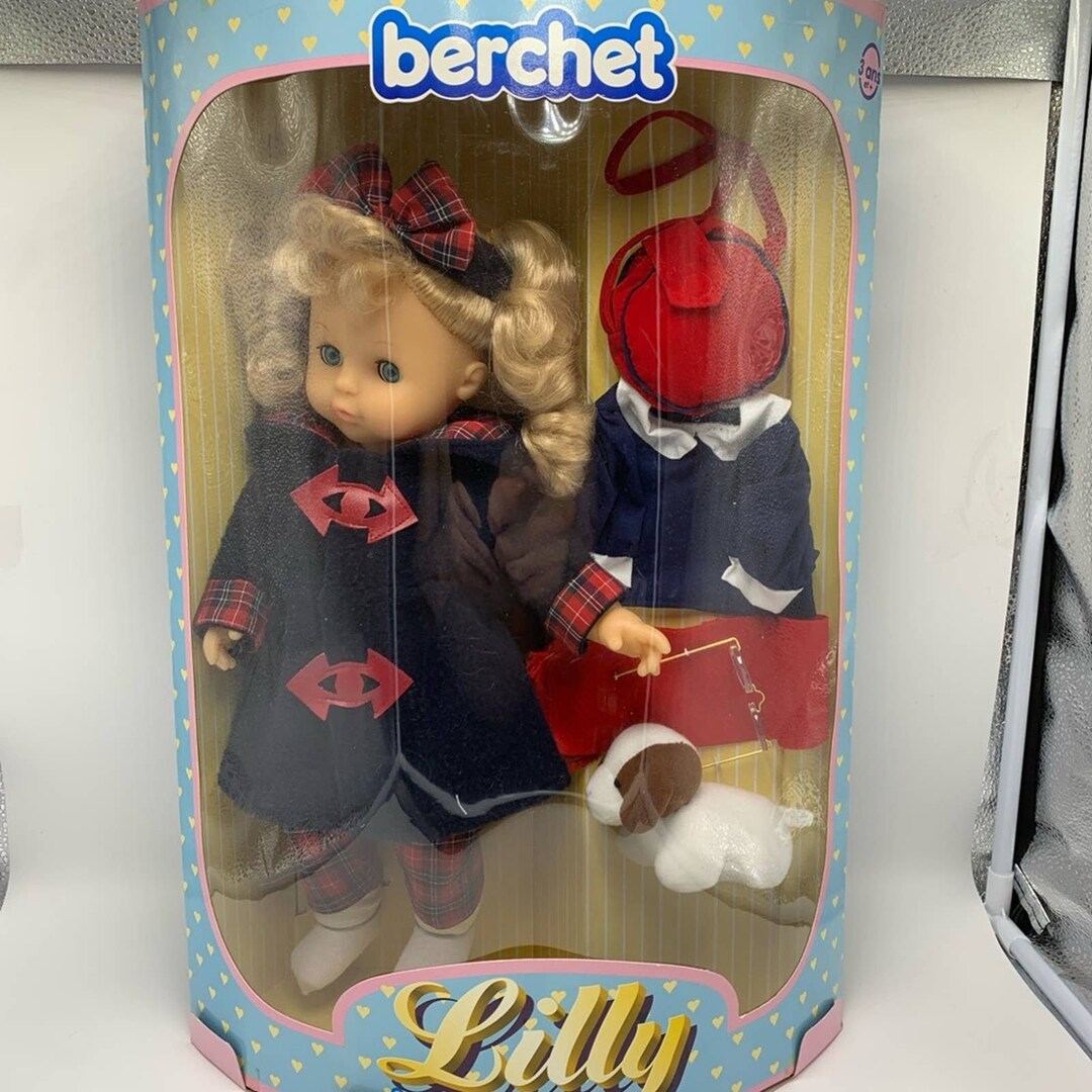 Vintage Doll, Berchet, Doll Lilly, Baby Nurse, and Accessories, Vintage ...