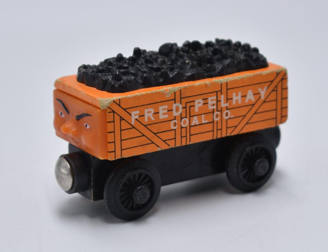 Thomas and Friends 1997 Wooden Railway Fred Pelhay Coal Co. Train Car ...