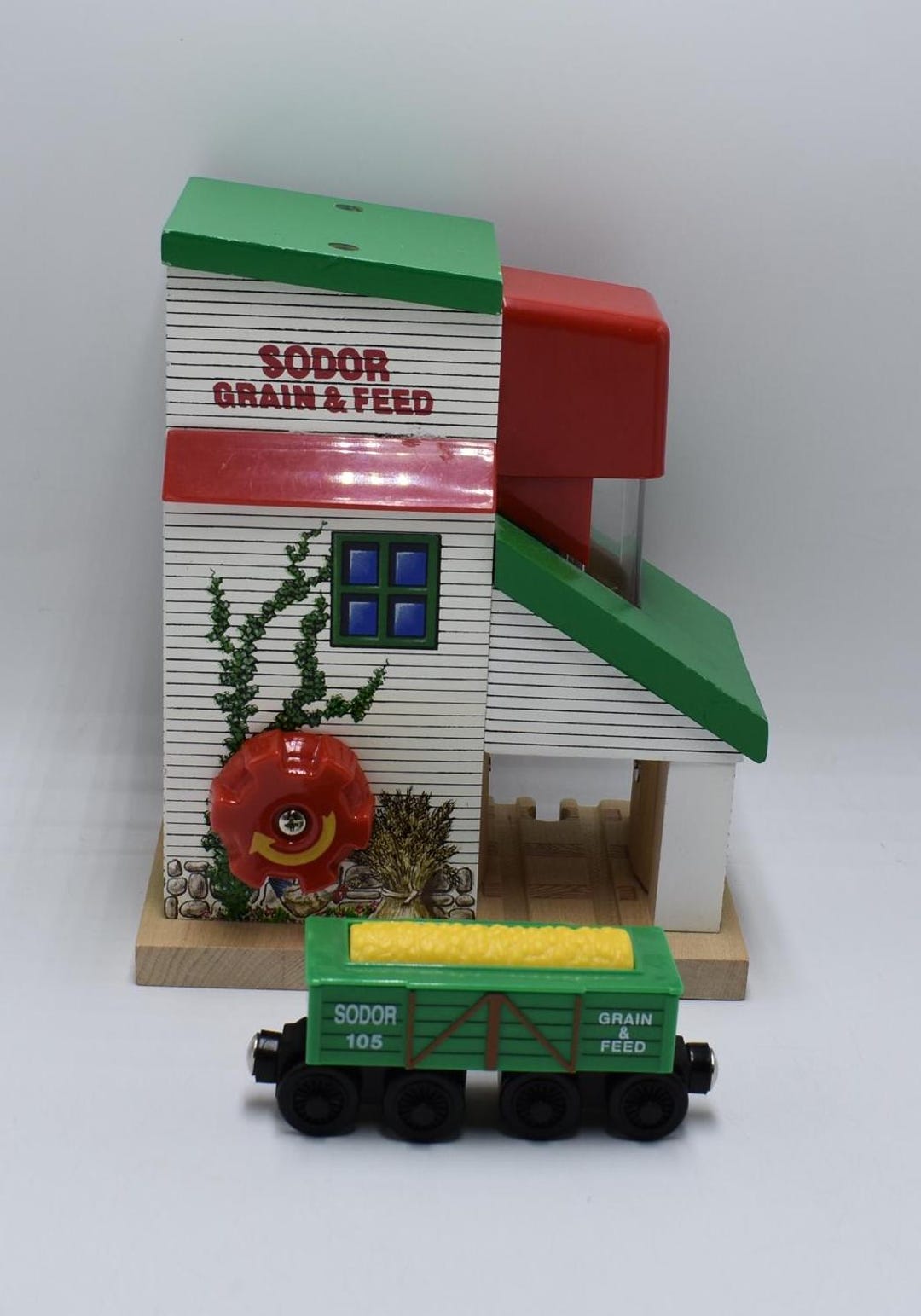 Sodor Grain and Feed Building 2000 and Car Thomas & Friends Wooden ...