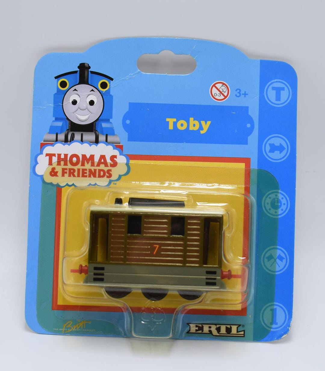TOBY ERTL Diecast Train Thomas & Friends Wooden Railway Engine Train ...