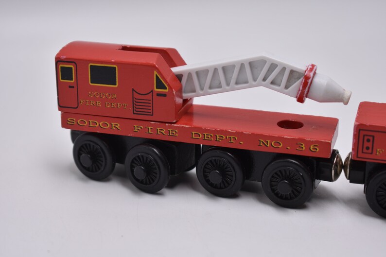 Vintage Thomas & Friends Sodor Fire Dept No. 36 Fire Truck and Fire ...