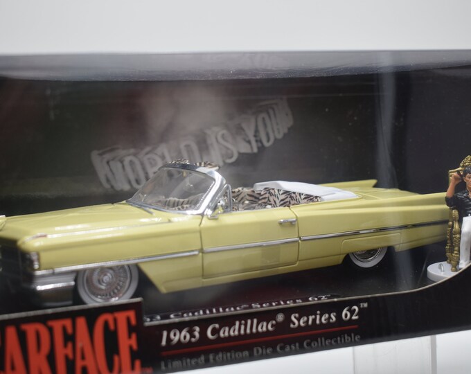 Scarface, Jada Toys, 1:24 Scale, Diecast Car, 1963 Cadillac SERIES 62 ...