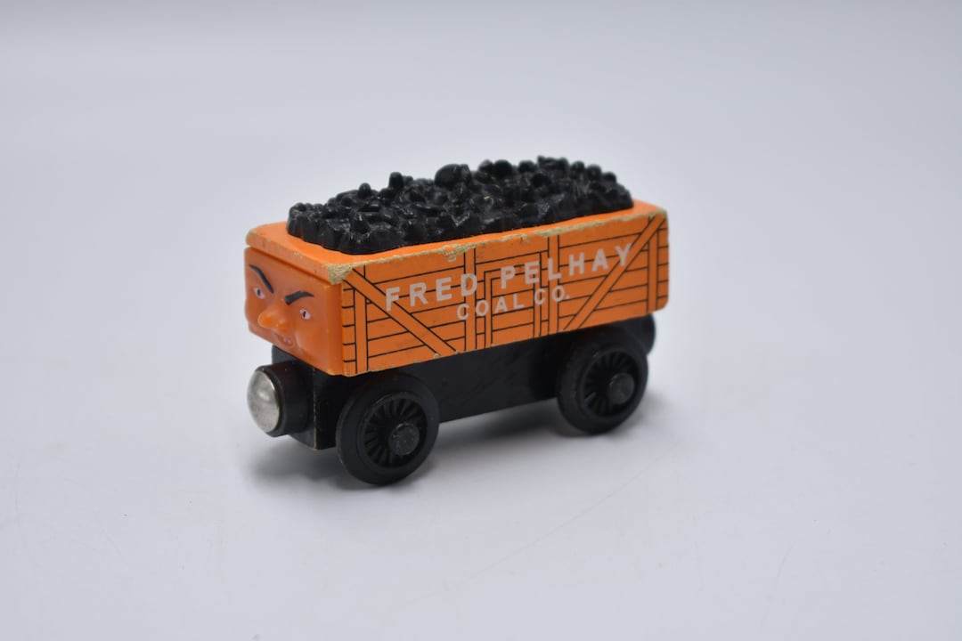 Thomas and Friends 1997 Wooden Railway Fred Pelhay Coal Co. Train Car ...