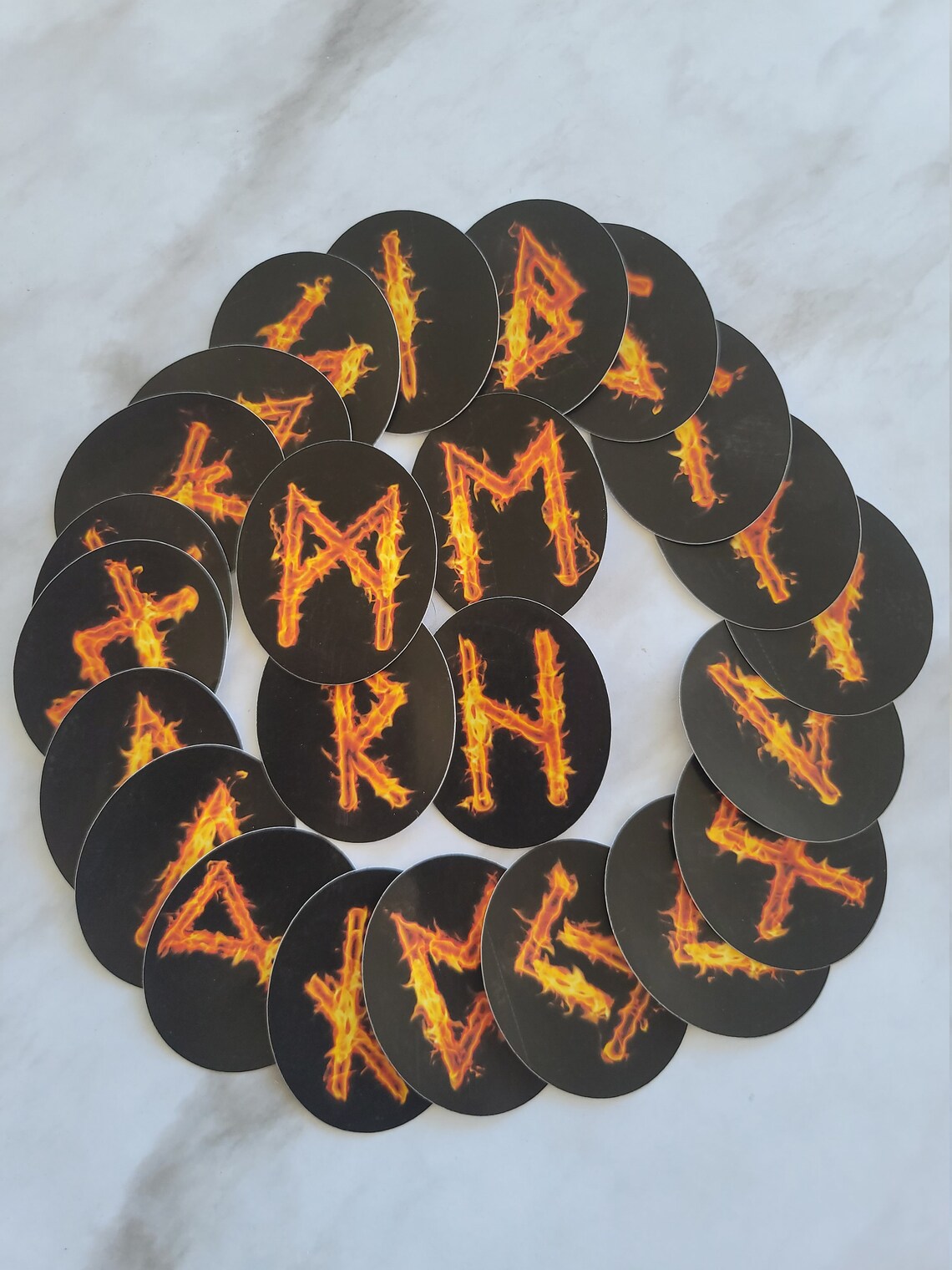 Rune Stickers Fire Rune Stickers Elder Futhark Stickers | Etsy