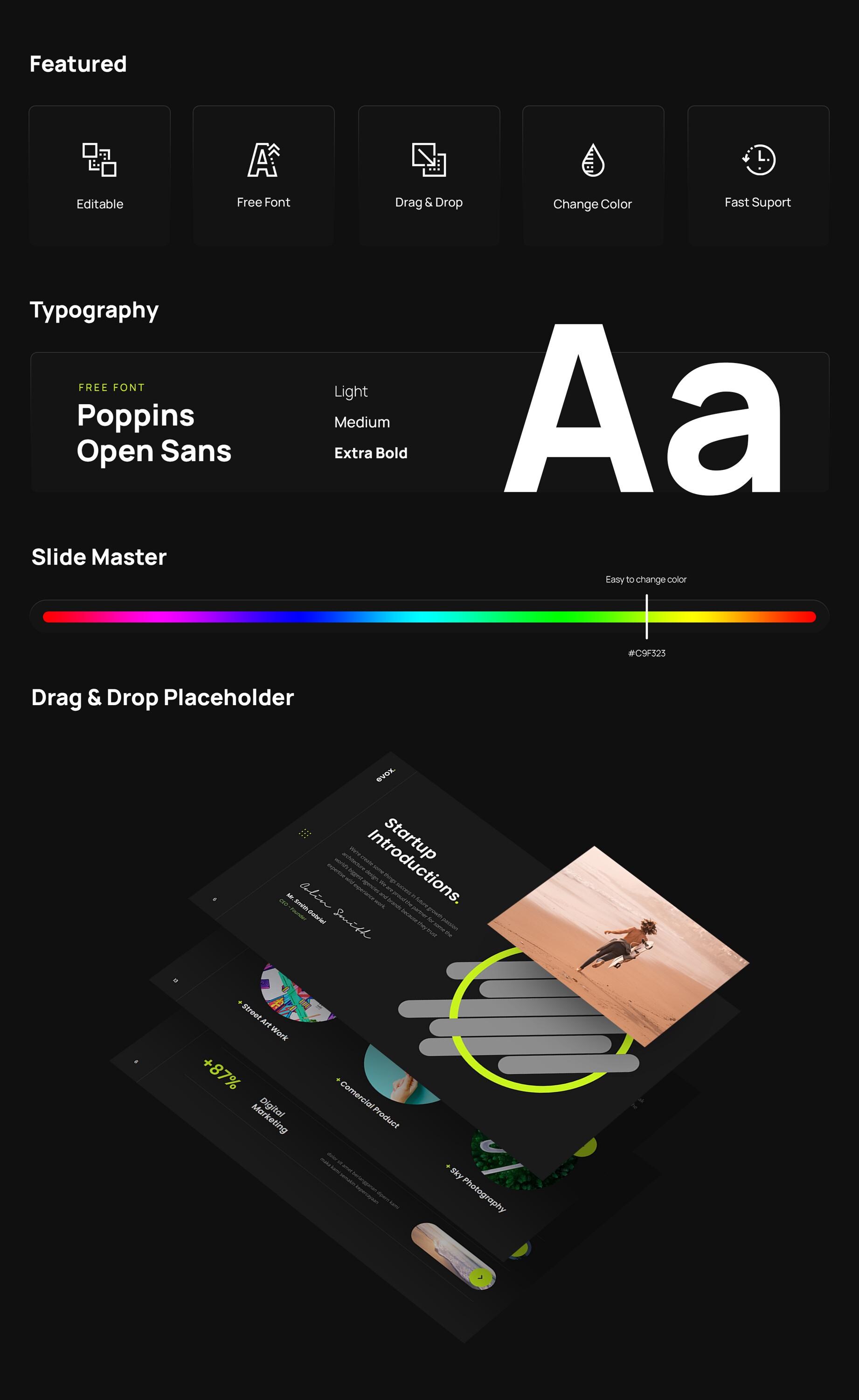 Evox Presentations Template Design - Etsy