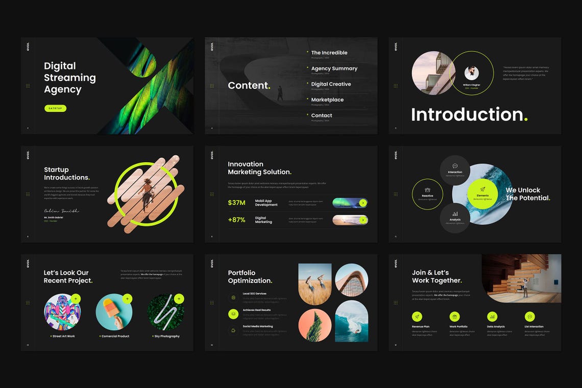 Evox Presentations Template Design - Etsy