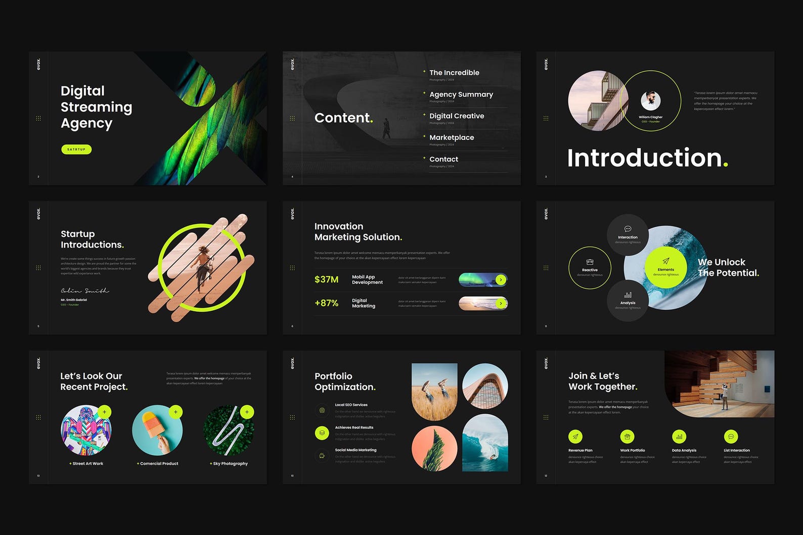 Evox Presentations Template Design - Etsy