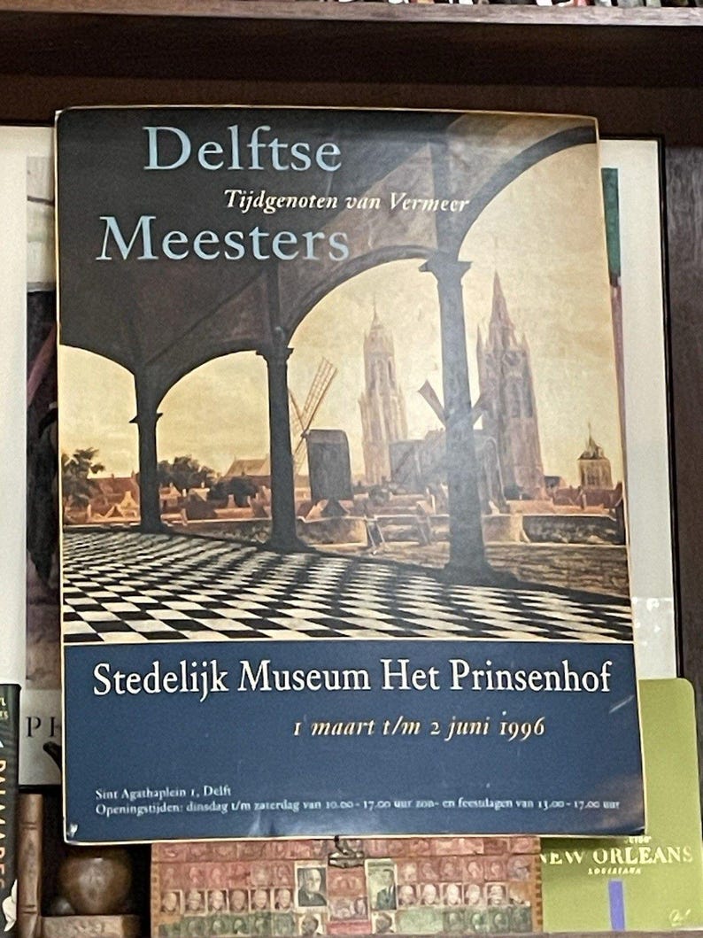 Vermeer Delft Masters 1996 Poster Art Exhibition Stedelijk Museum ...