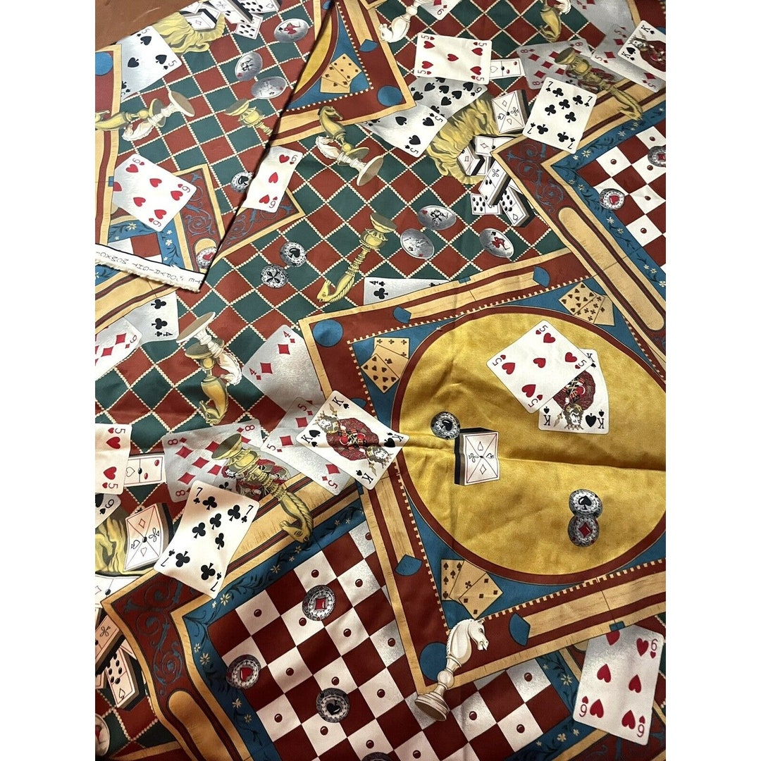 Vtg Stroheim & Romann Screen Print Checkmate Fabric Cards - Etsy