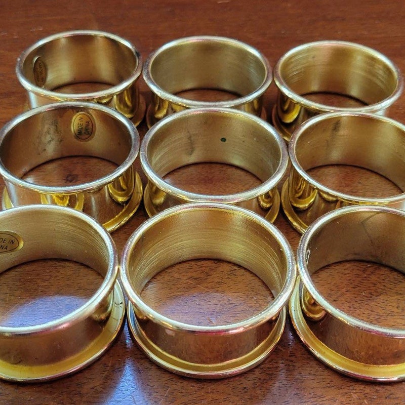 Gold Napkin Ring - Etsy