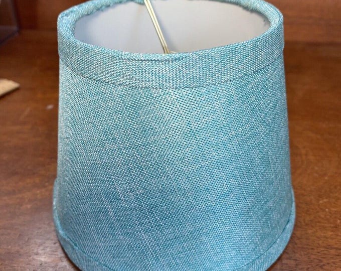 Chandelier or Small Lamp Shade Light Blue With Clamp 4.5” Tall - Etsy