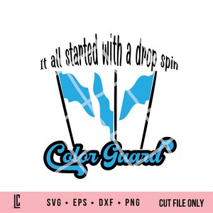 Drop Spin Color Guard SVG for Marching Band, Drum Corp, and Indoor ...
