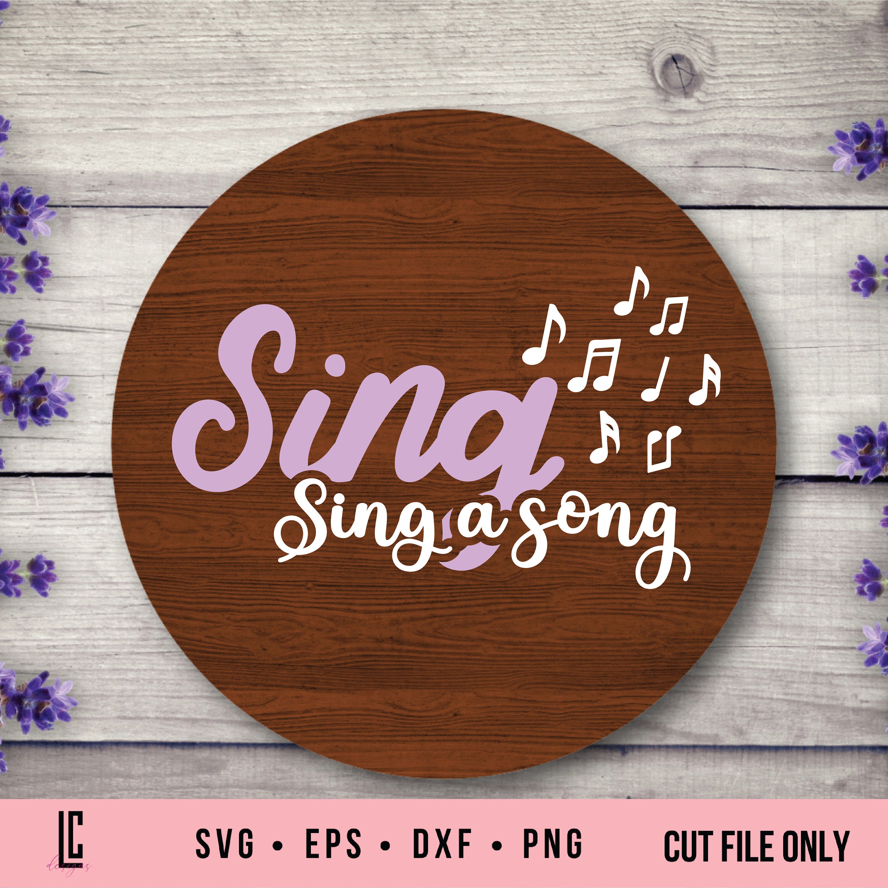 Sing a Song SVG Music Lover Cut Files for Cricut or Silhouette - Etsy